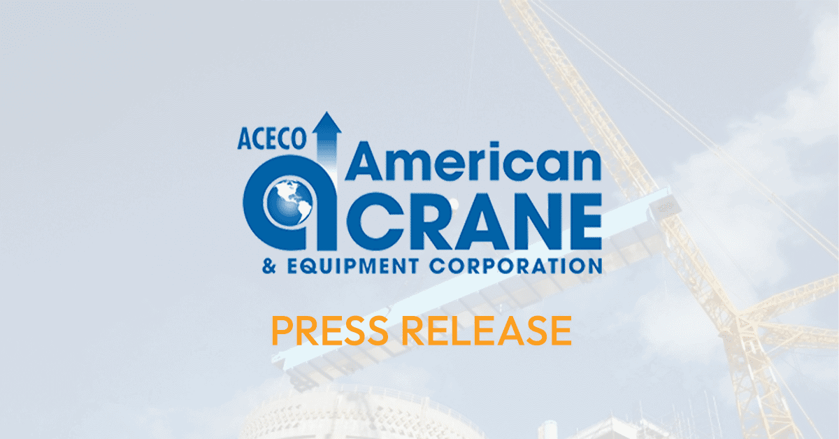 First Lift for Orion - American Crane
